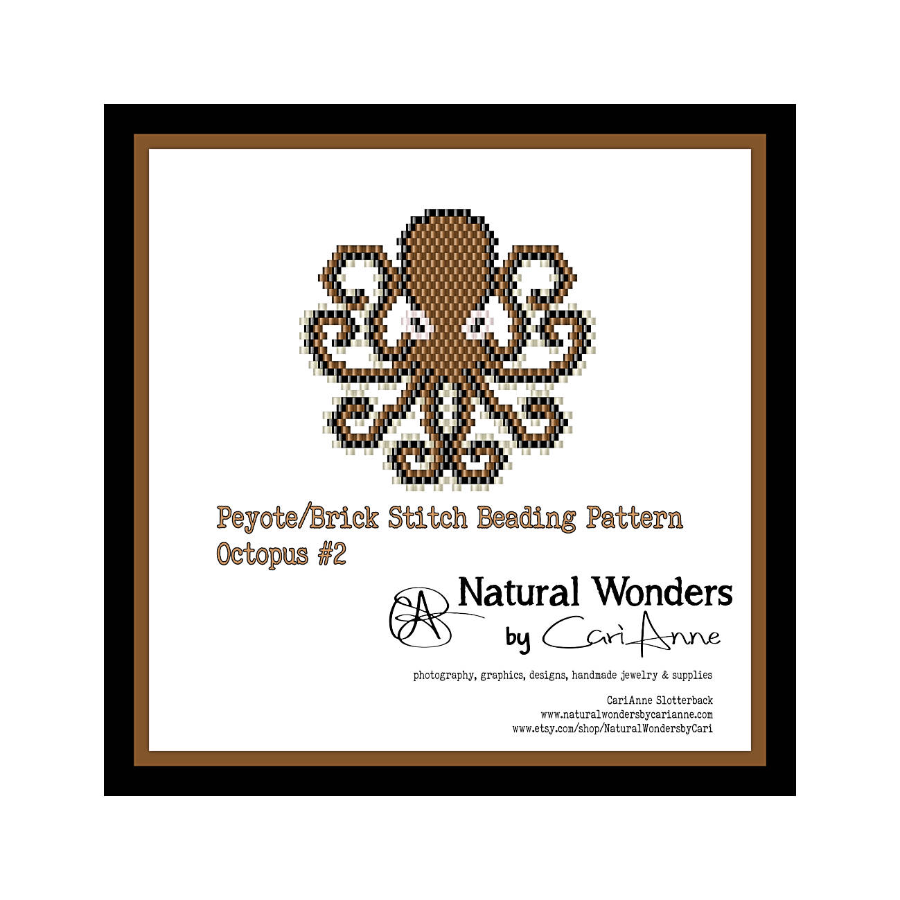 Octopus 3pc Beading Pattern Brick Stitch Patterns for | Etsy