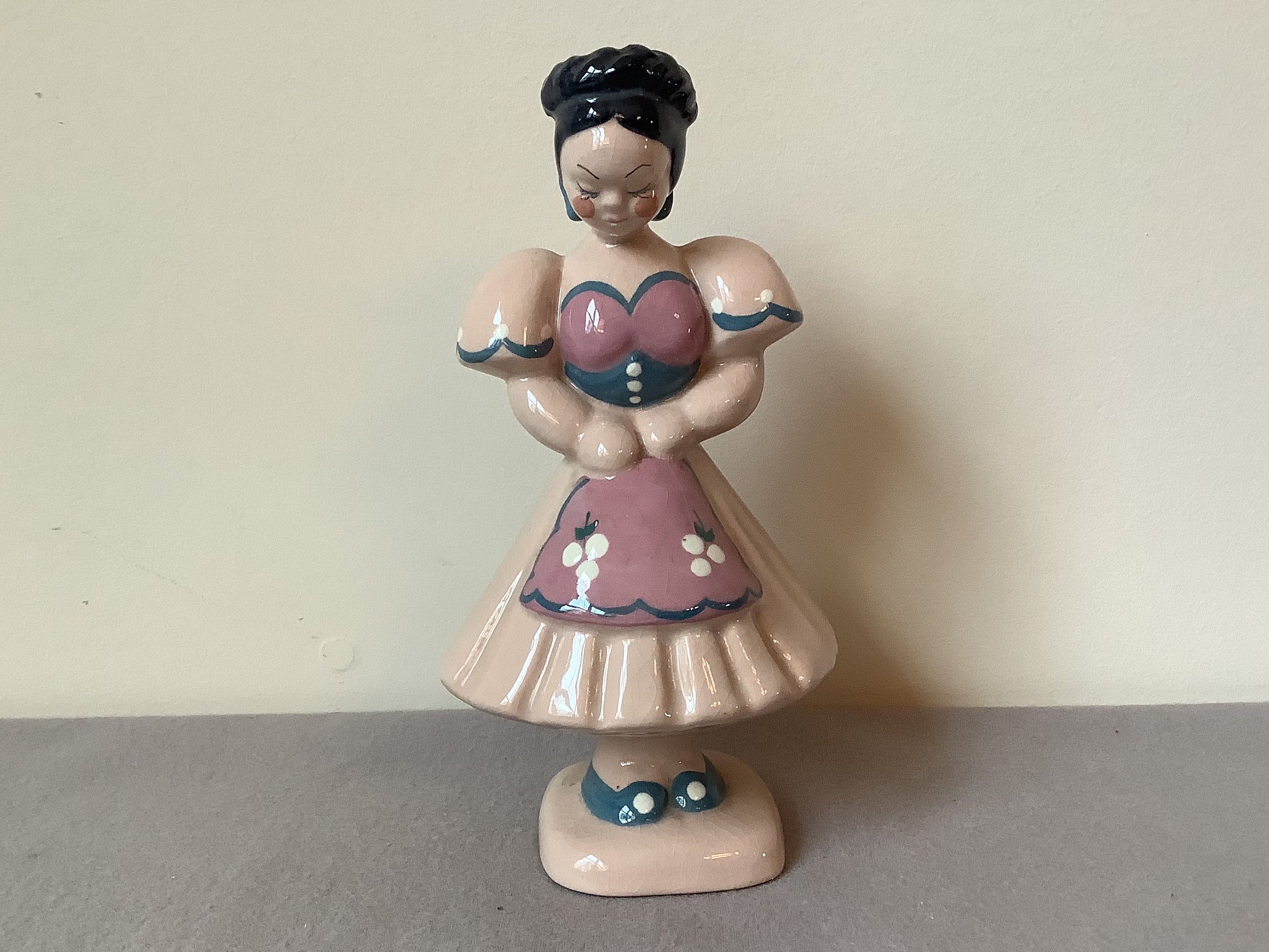 Vintage Kay Finch Figurine Peasant Girl 6.5 - Etsy