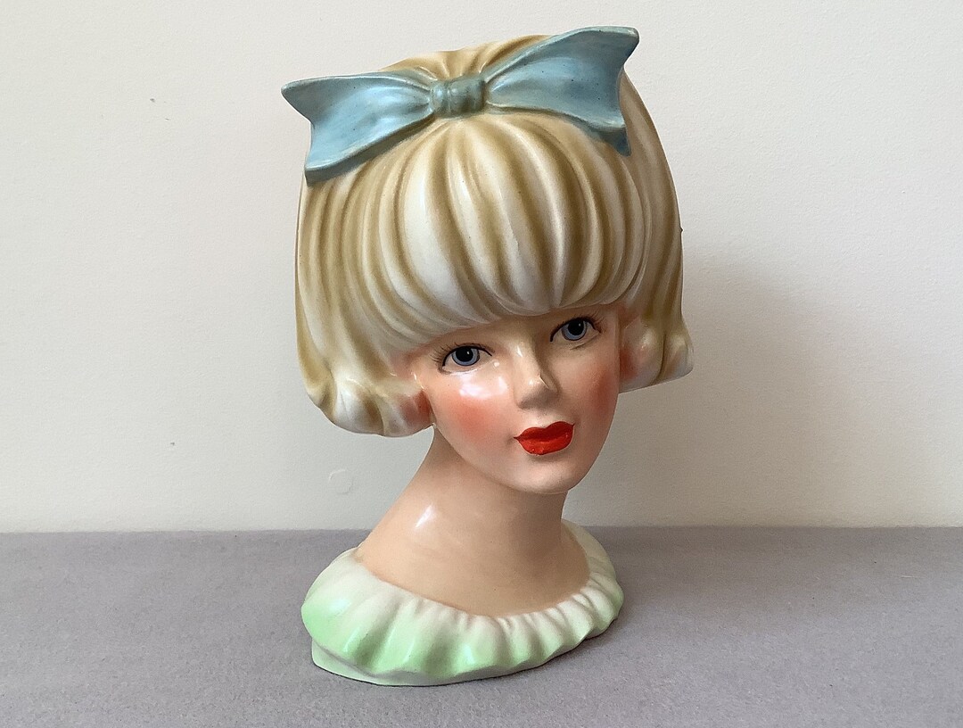 Rare Inarco Lady Head Vase E-2698 Doris Day - Etsy