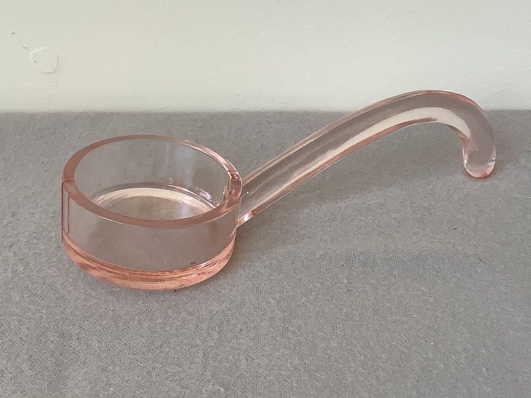 Vintage Pink Depression Glass Ladle Condiment Holder Hard to Find - Etsy