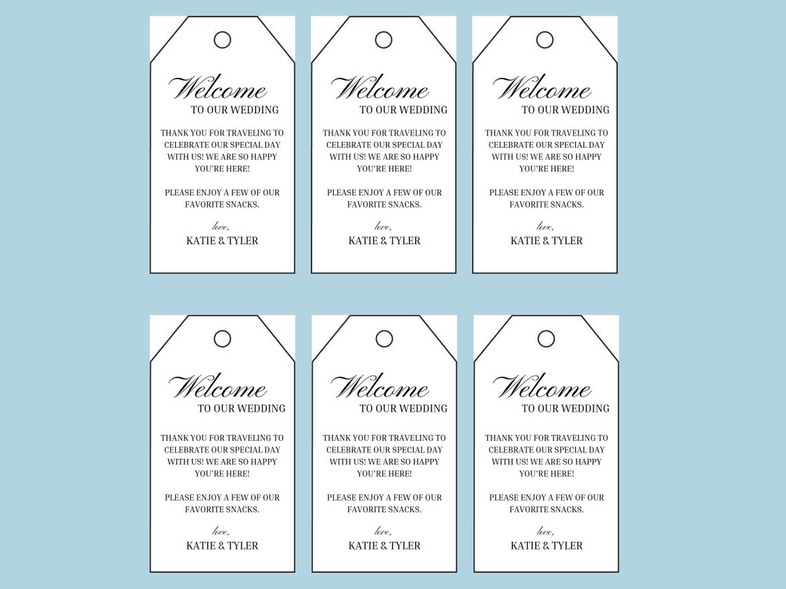Editable Printable Custom Gift Tags Instant Download Wedding Gift Tags ...