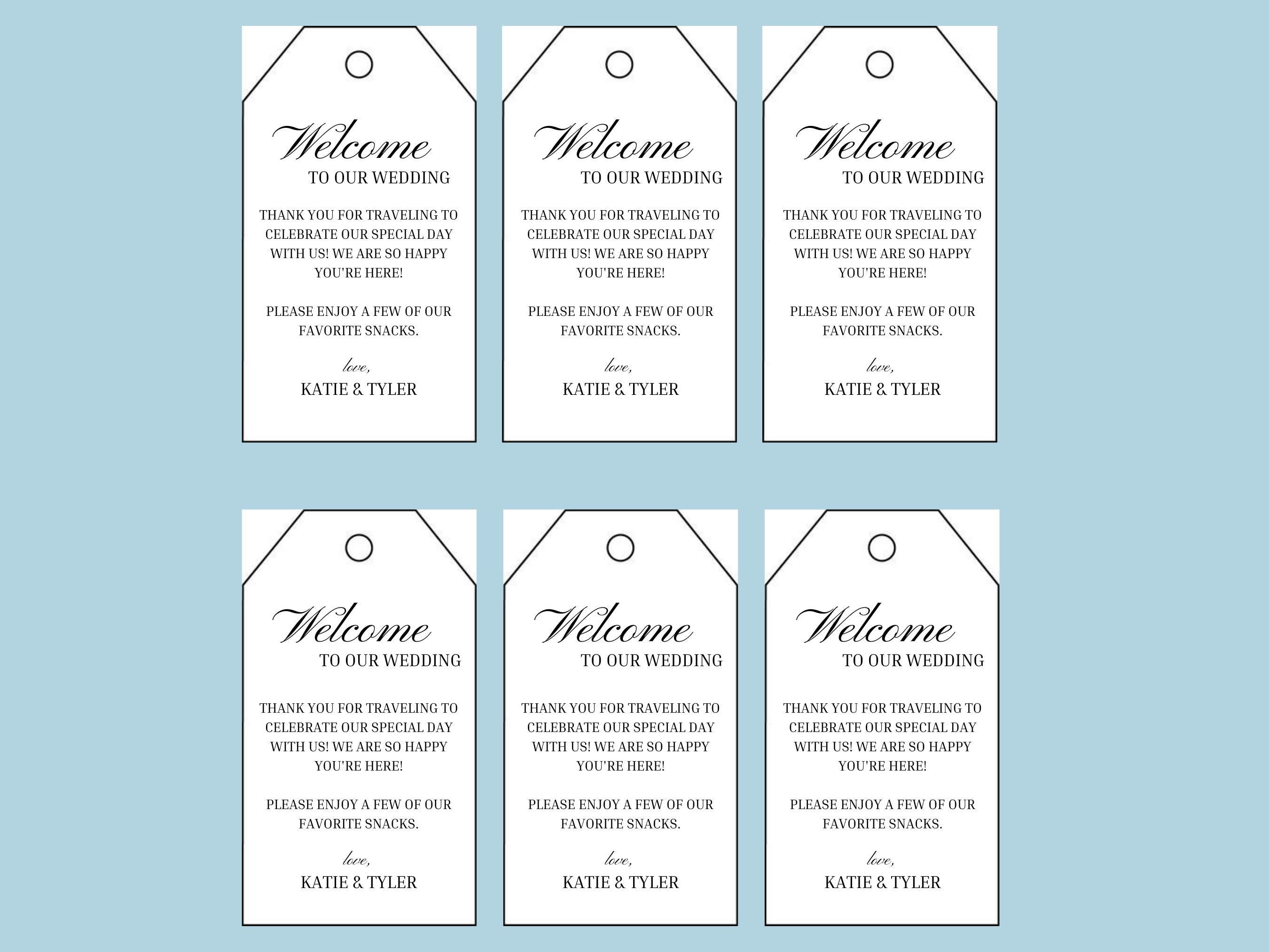 Editable Printable Custom Gift Tags Instant Download Wedding Gift Tags ...