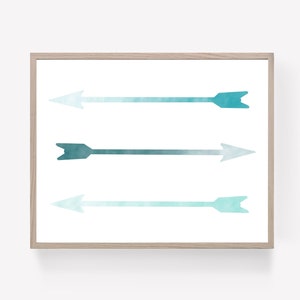 Blue Arrows Printable, Ombre Blue Arrows, Instant Download, Three ...