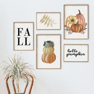 Fall Printable Set Gallery Wall Printables Set of 5 Fall - Etsy
