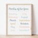 Months of the Year Printable, Cursive Writing Printable, School Room ...