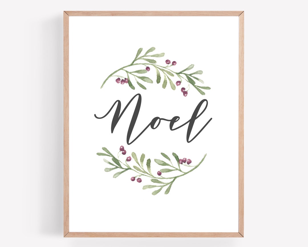 Noel Printable, Christmas Printable, Christmas Wall Art, Holiday Home ...