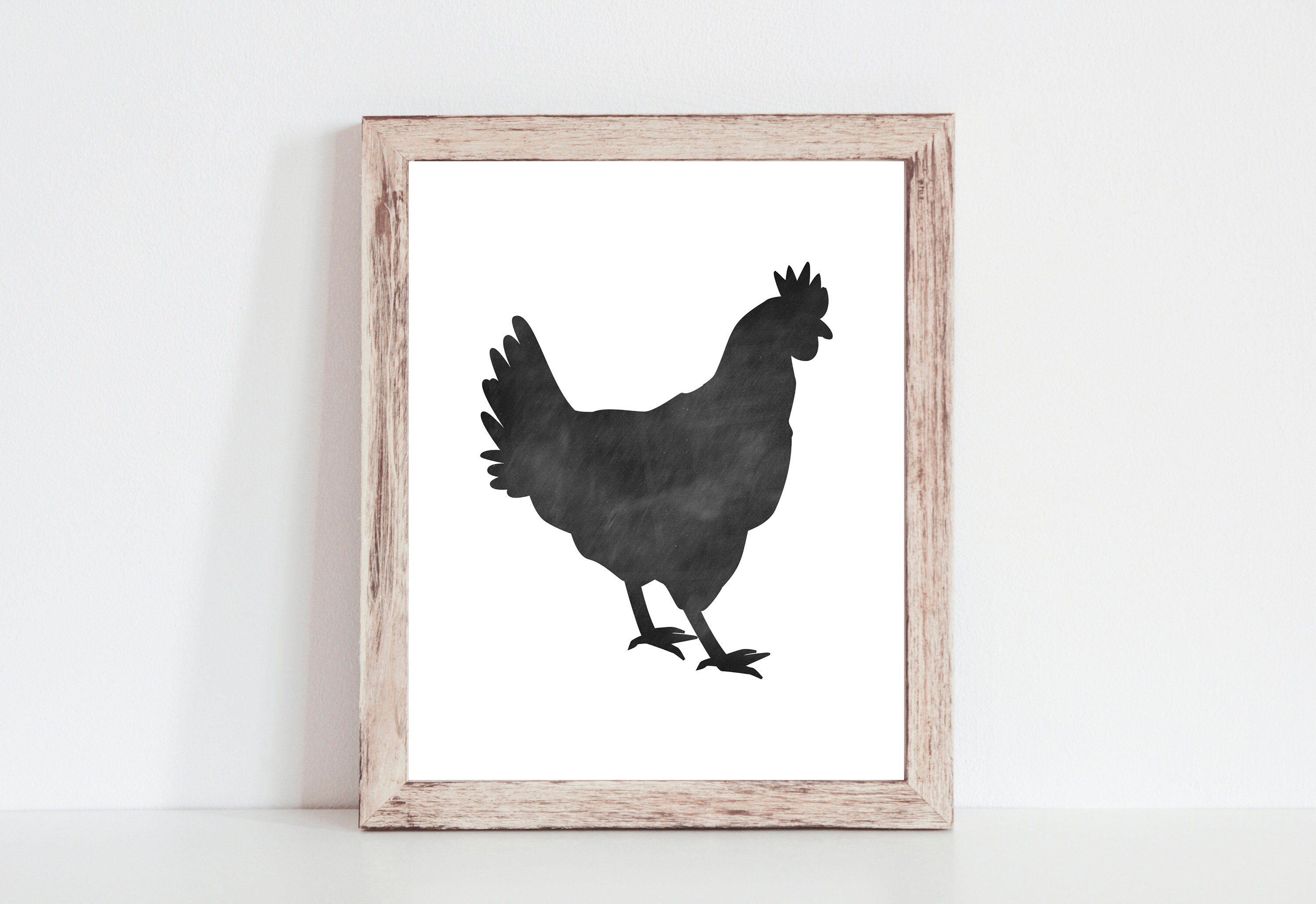 Chalkboard Chicken Printable Instant Download Black Chicken - Etsy