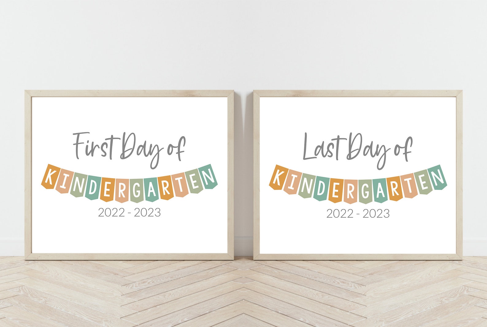 First Day of Kindergarten Printable Sign First Day of School - Etsy