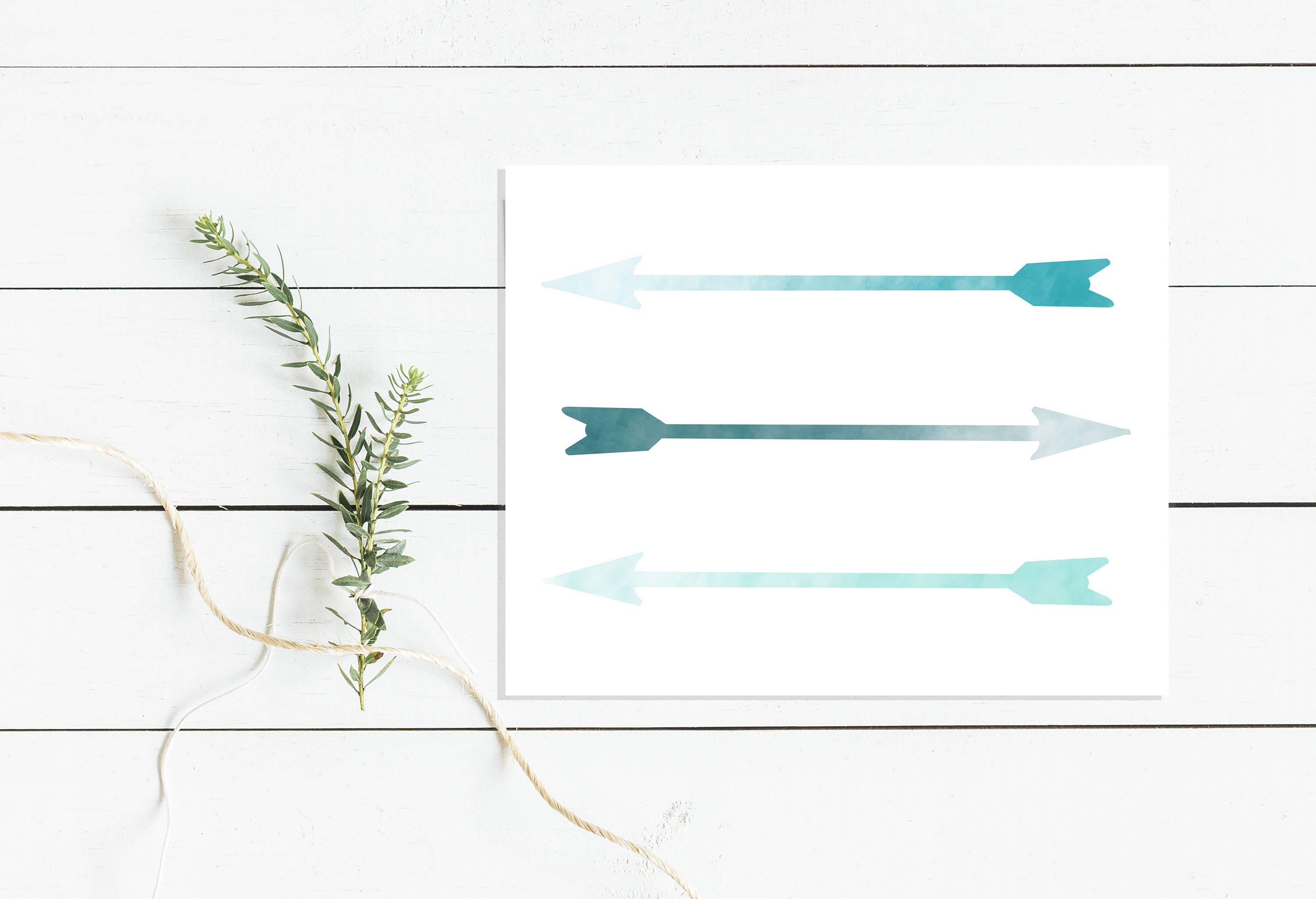 Blue Arrows Printable, Ombre Blue Arrows, Instant Download, Three ...