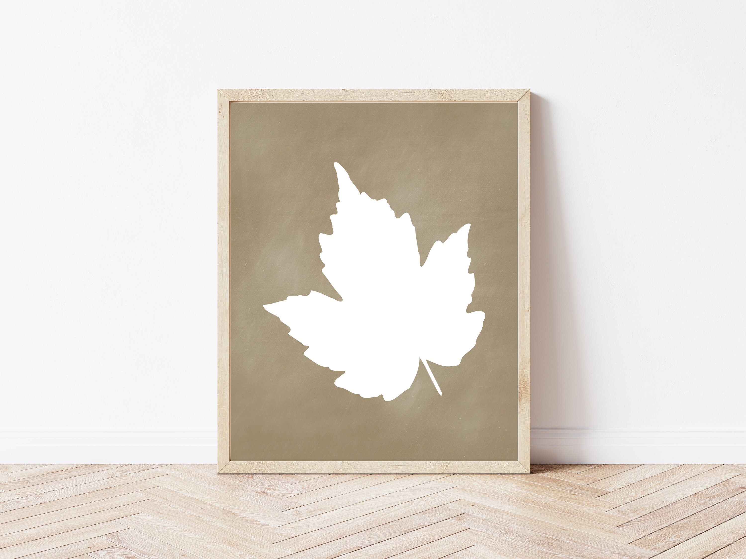 Brown Fall Leaf Printable, Fall Leaf Print, Autumn Leaf Print, Autumn ...