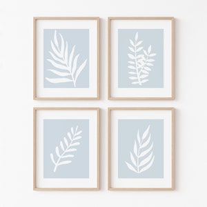 20 Blue Botanical Printable Bundle, Floral Printables, Blue Floral ...