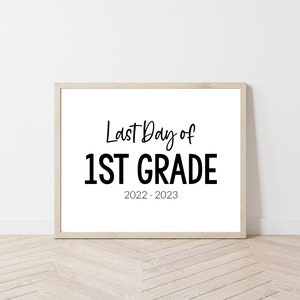 First Day of 1st Grade Printable Sign First Day of School - Etsy