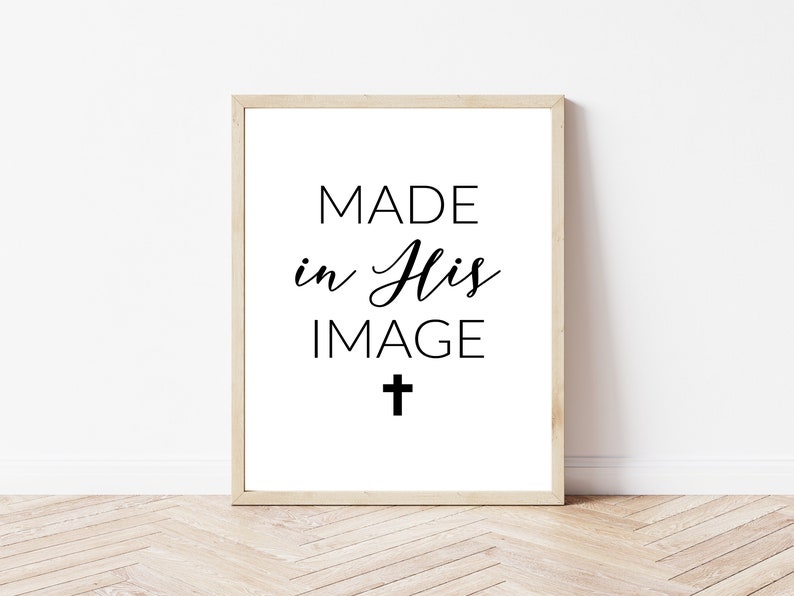 Made in His Image Printable Religious Print Catholic Wall - Etsy