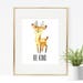 Be Kind Deer Printable, Instant Download, Nursery Print, Nursery ...