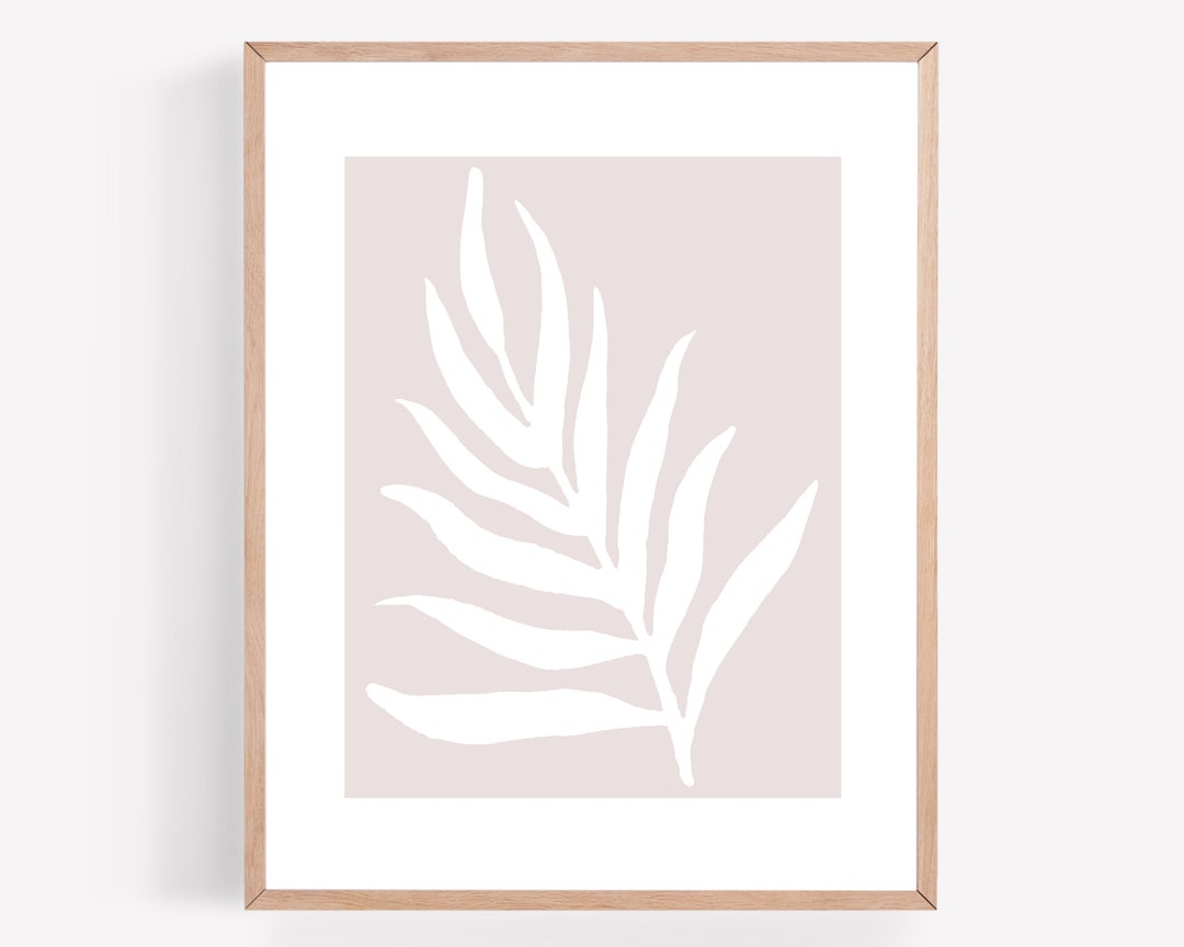 Palm Branch Printable, Neutral Botanical Print, Botanical Printable ...