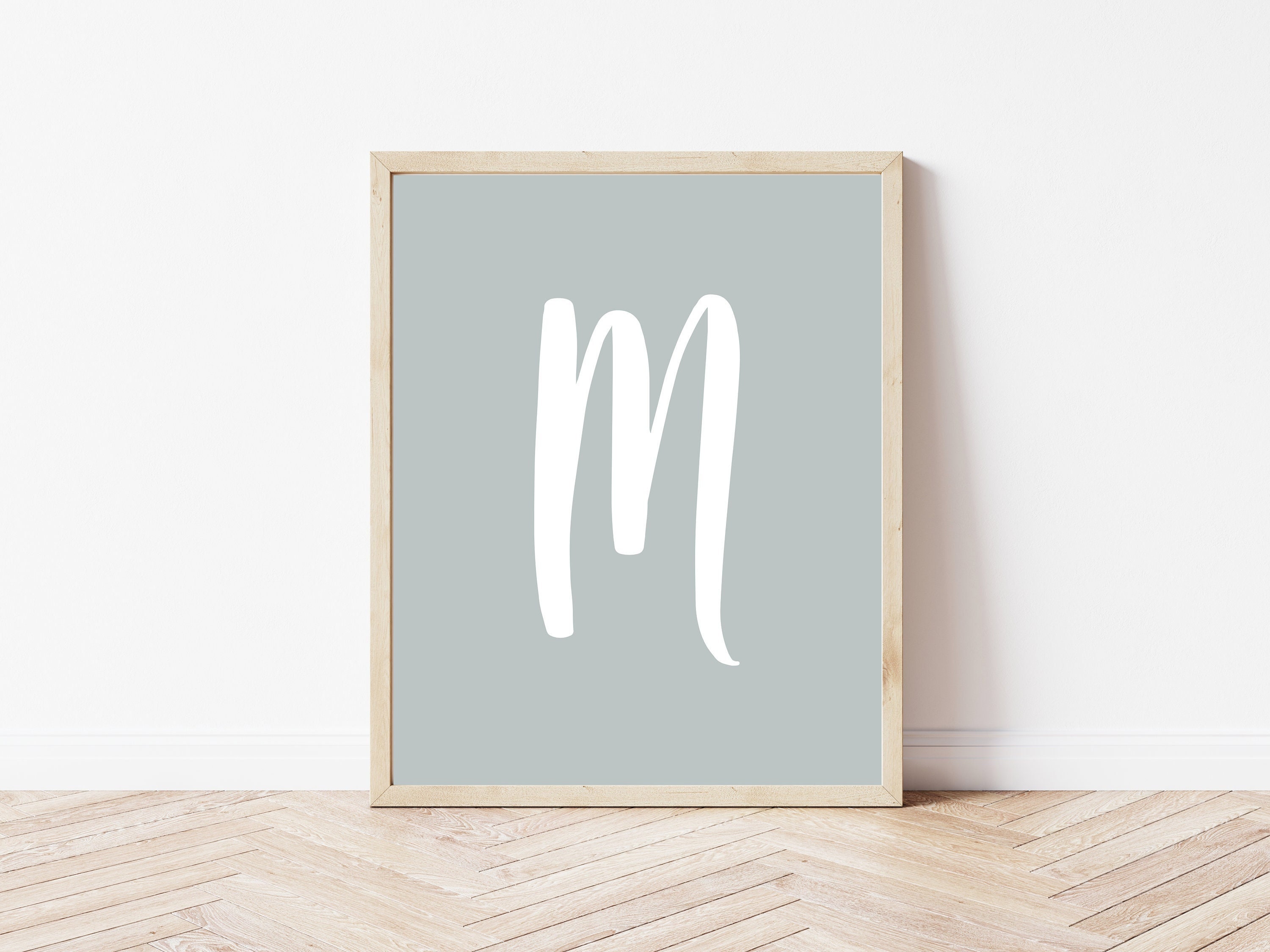 Initial M Printable Monogram M Printable Letter M Print - Etsy