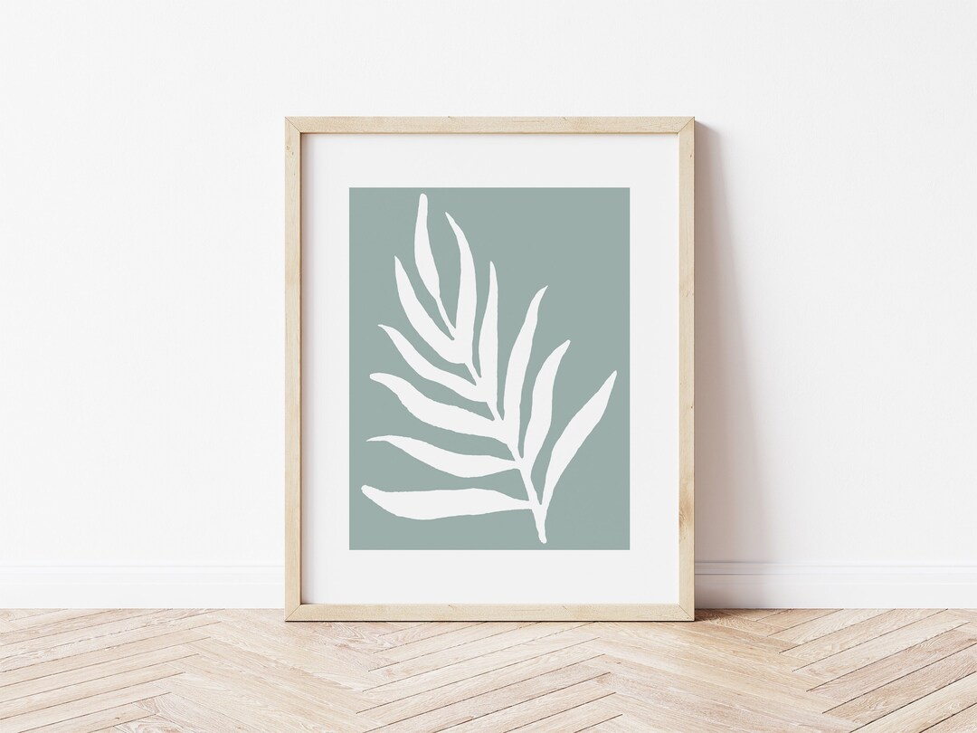 Palm Branch Printable, Green Botanical Print, Botanical Printable ...