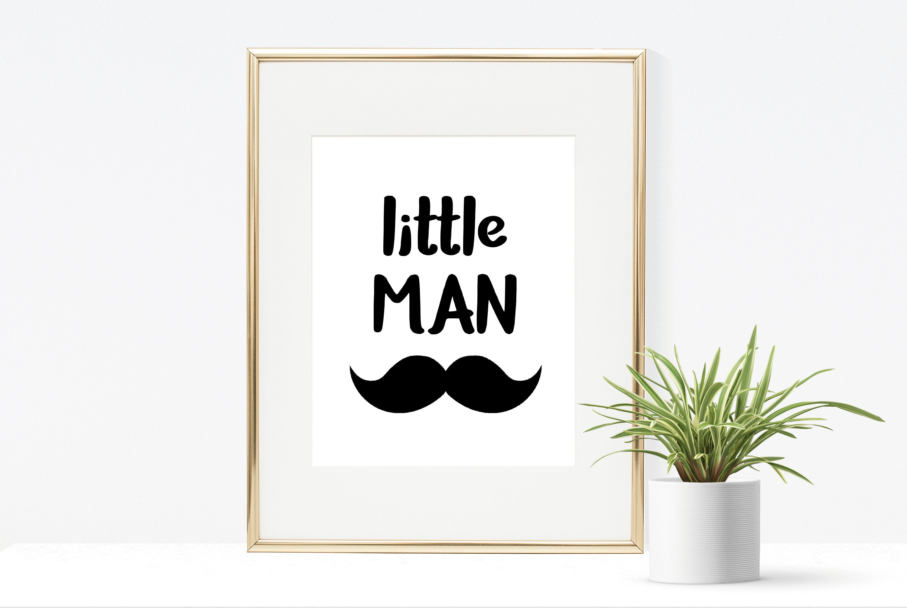 Little Man Printable, Mustache Printable, Instant Download, Boy Nursery ...