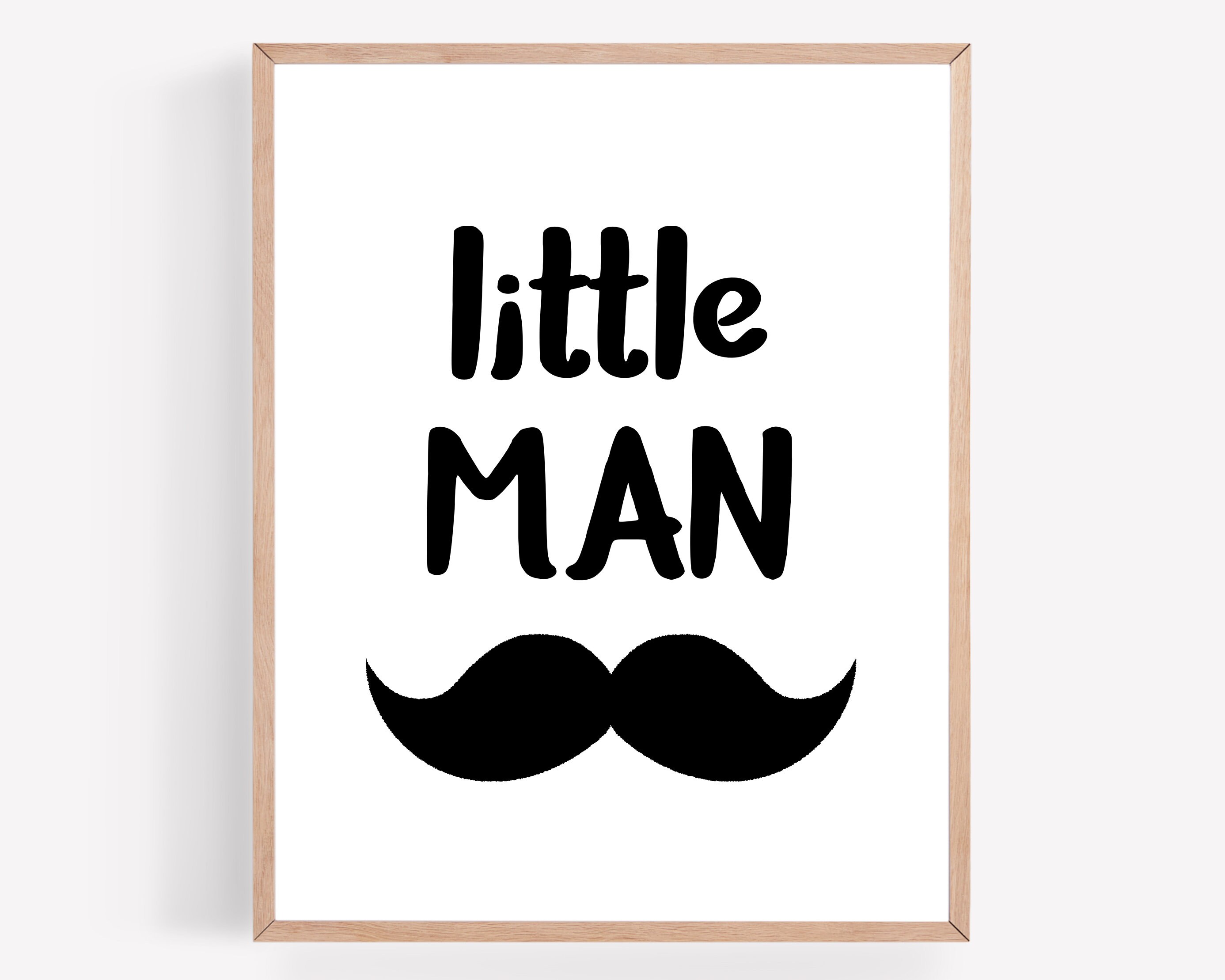 Little Man Printable, Mustache Printable, Instant Download, Boy Nursery ...