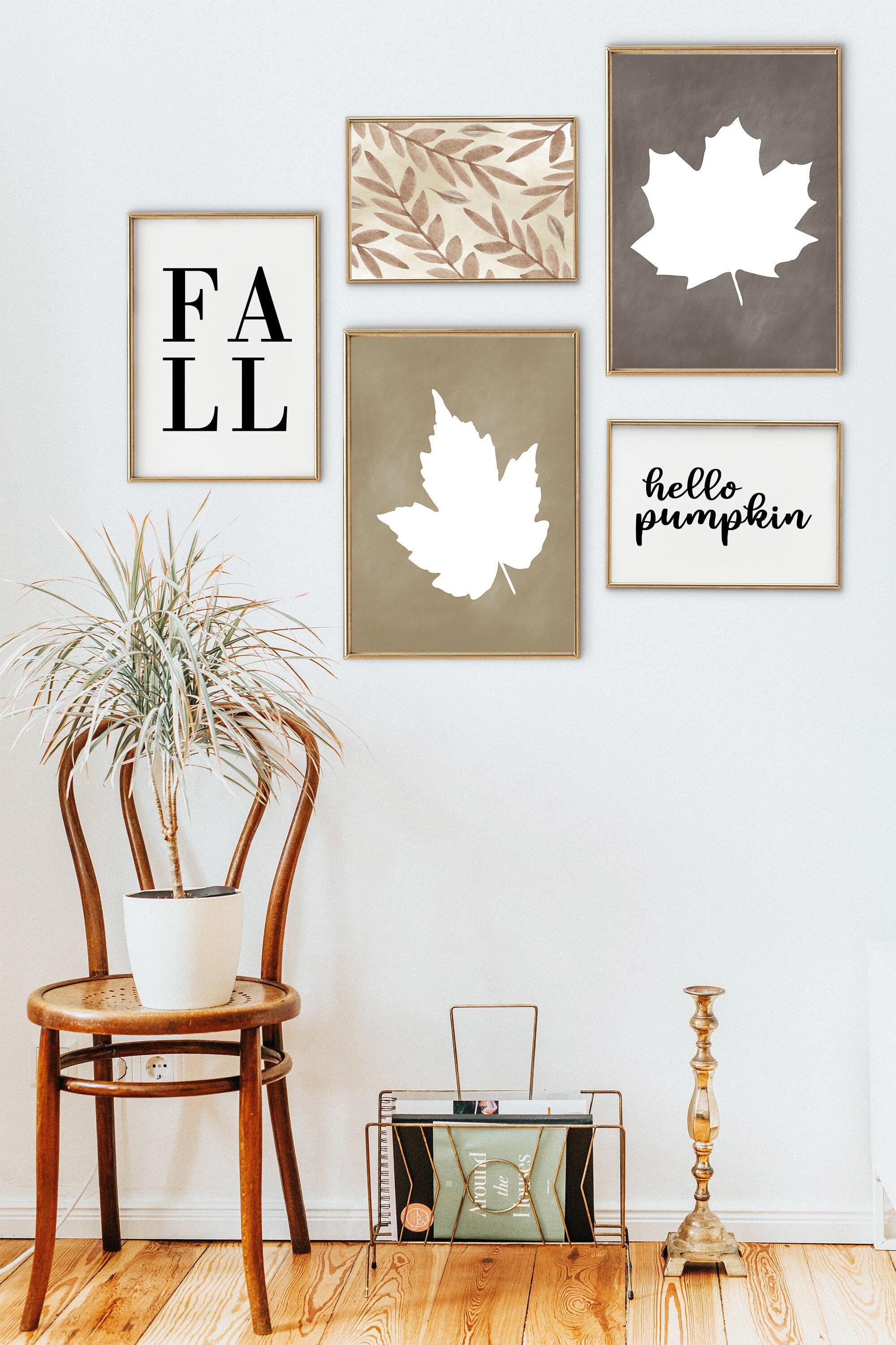 Fall Printable Set Gallery Wall Printables Set of 5 Fall - Etsy