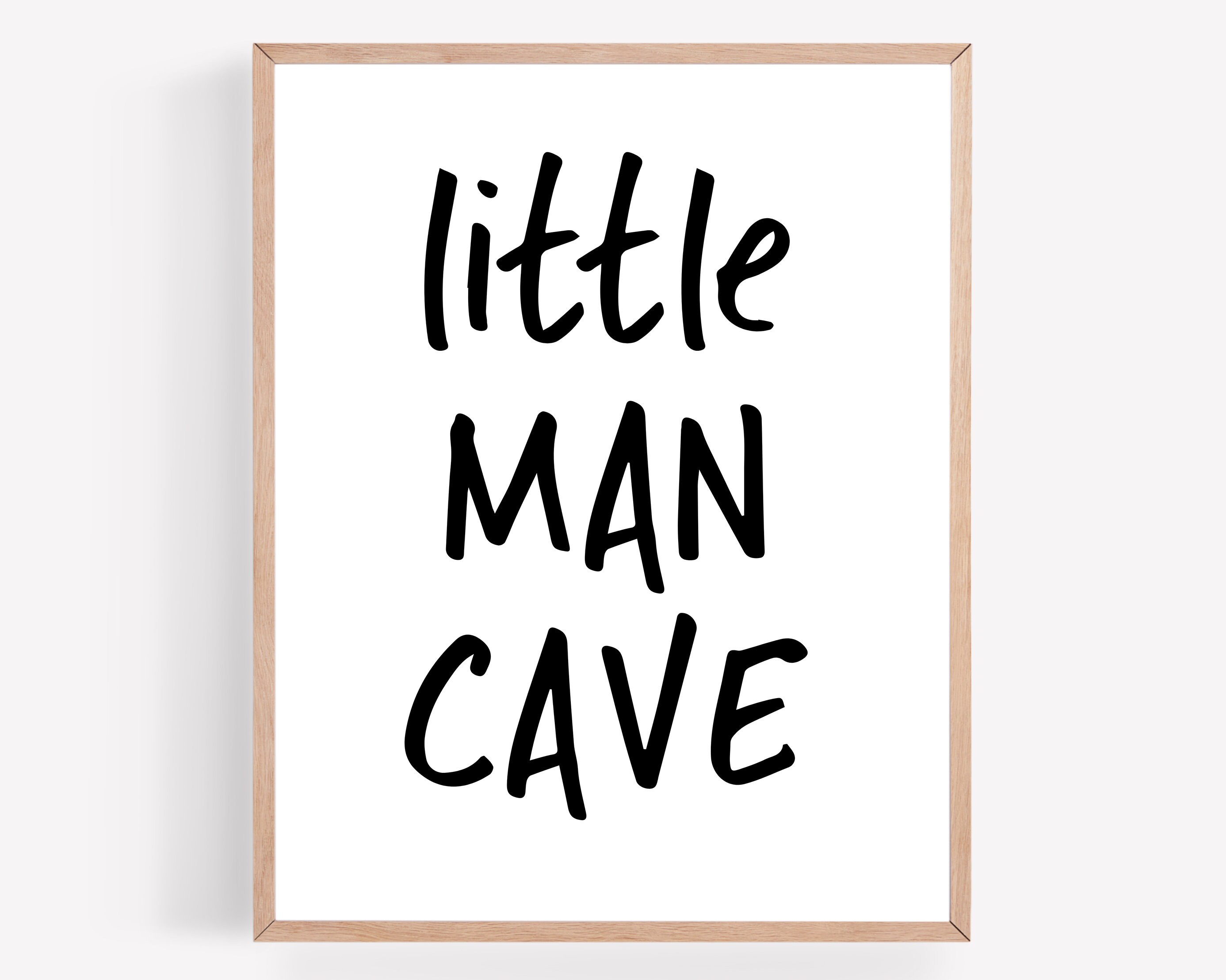 Little Man Cave Printable - Nursery Print, Instant Download, Nursery ...