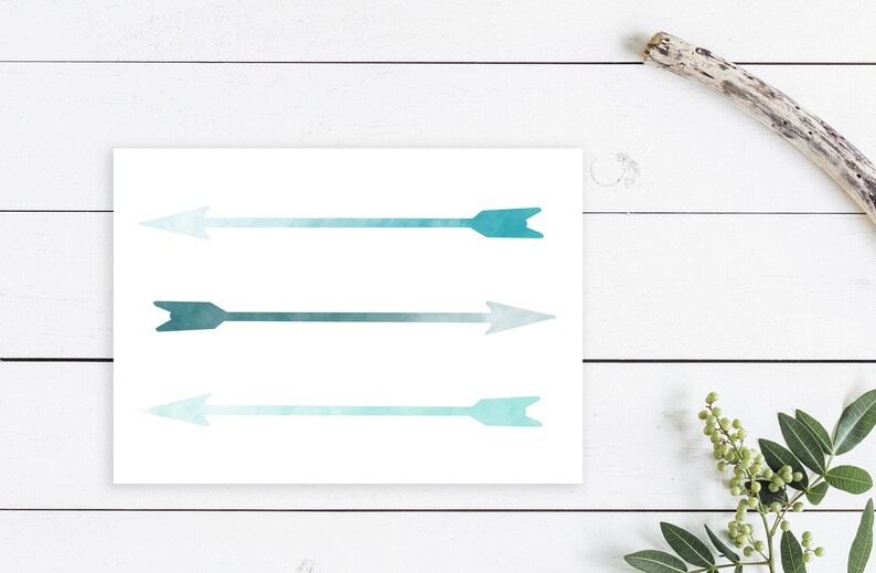 Blue Arrows Printable Ombre Blue Arrows Instant Download - Etsy