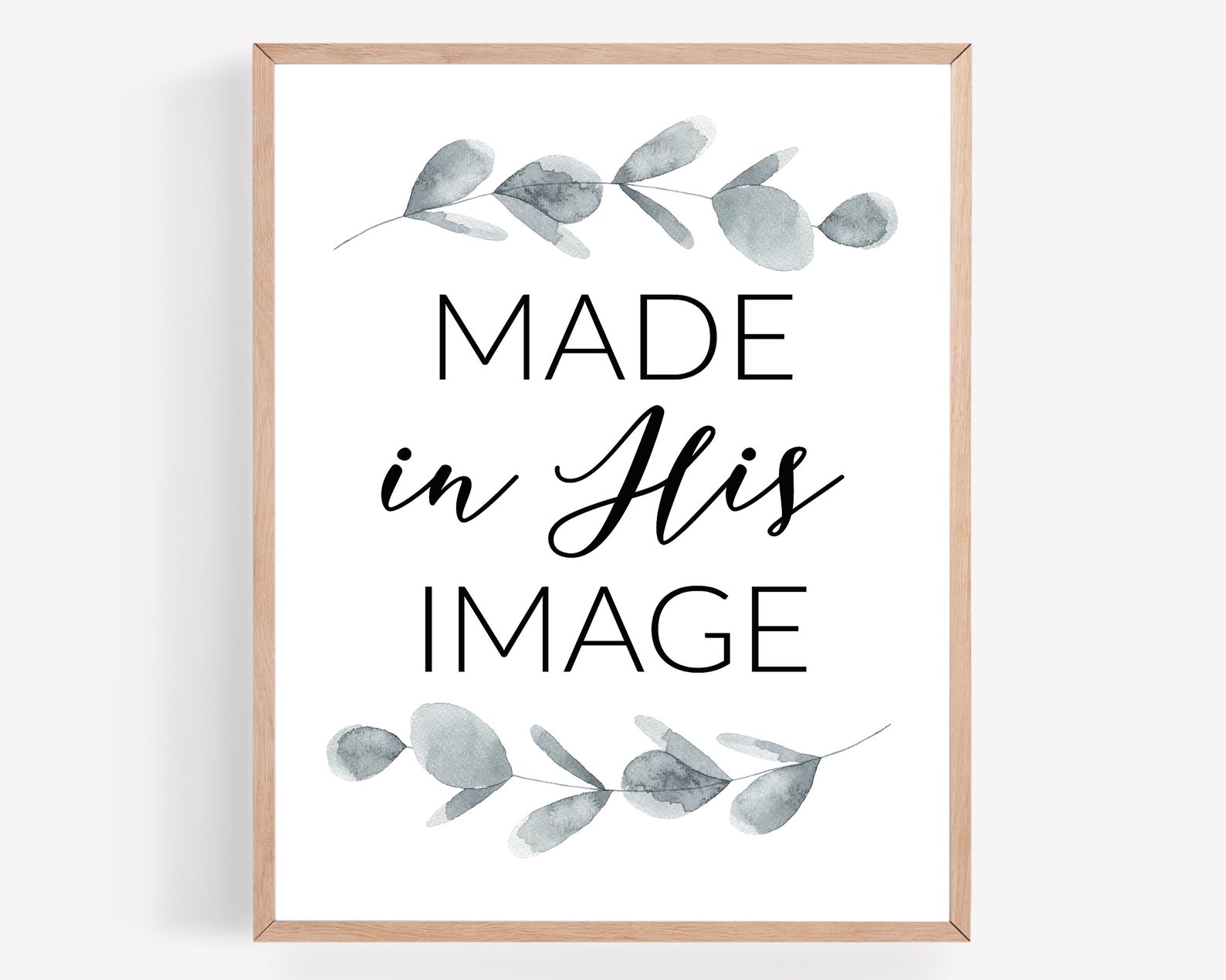 Made in His Image Printable, Religious Print, Catholic Wall Art ...