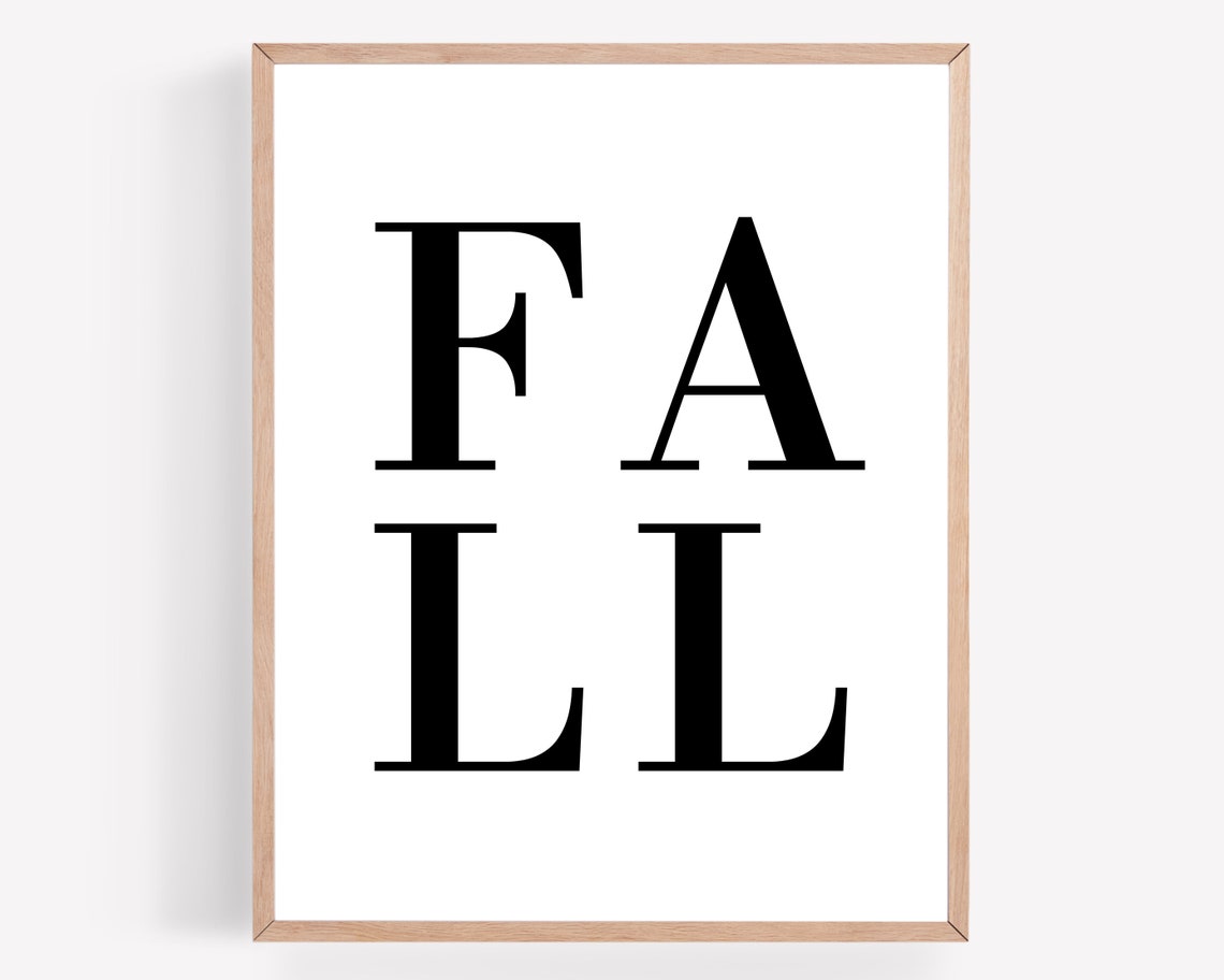 Fall Printable Set Gallery Wall Printables Set of 5 Fall - Etsy