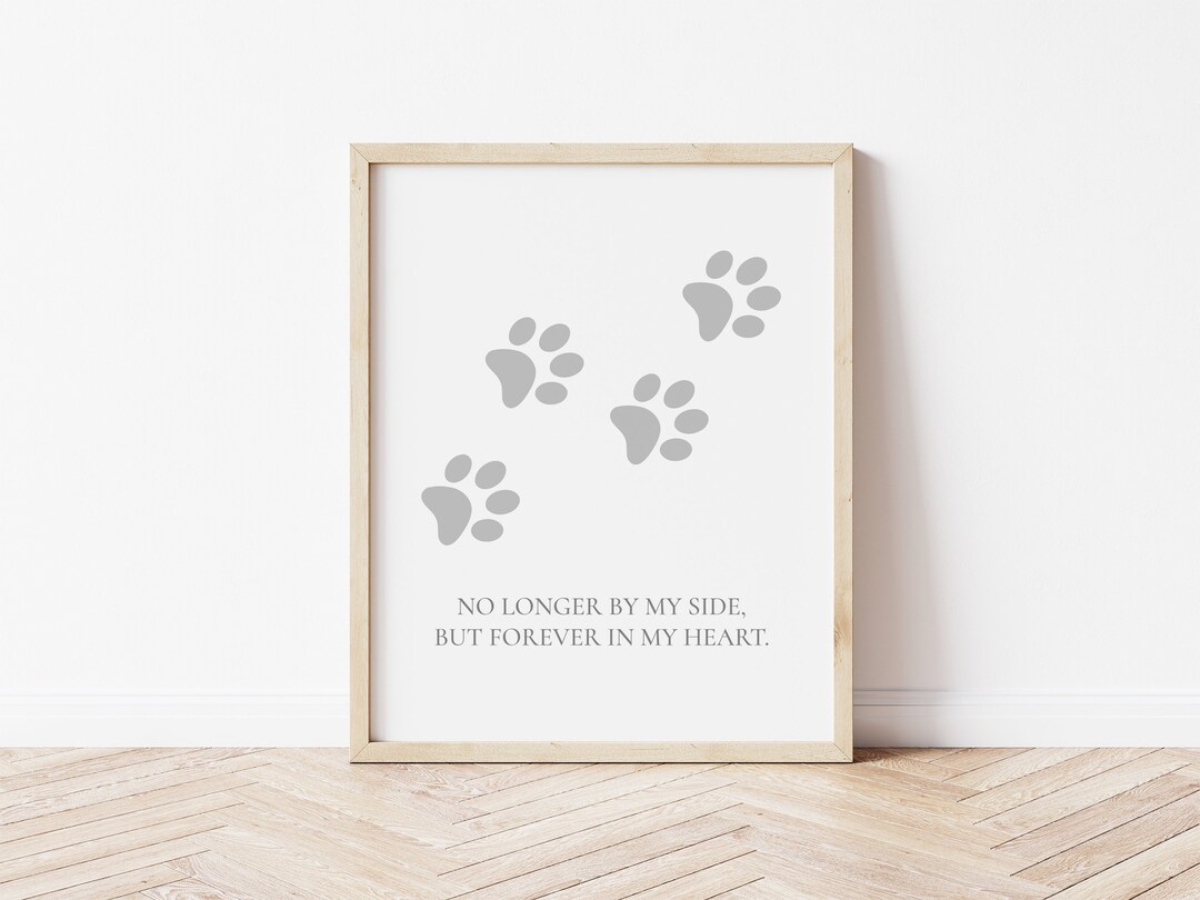 Pet Memorial Printable, Forever in My Heart Printable, Cat or Dog ...