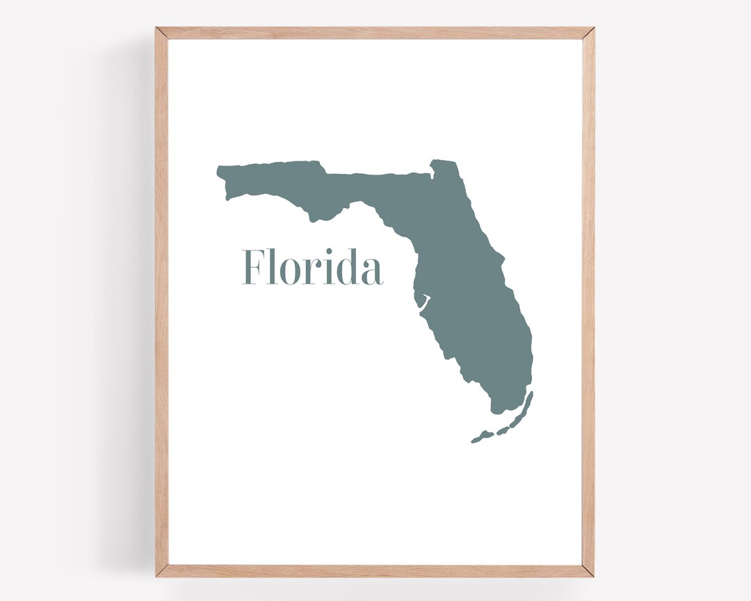 Florida Printable, Florida Green Print, Florida Beach Wall Art, Boho ...