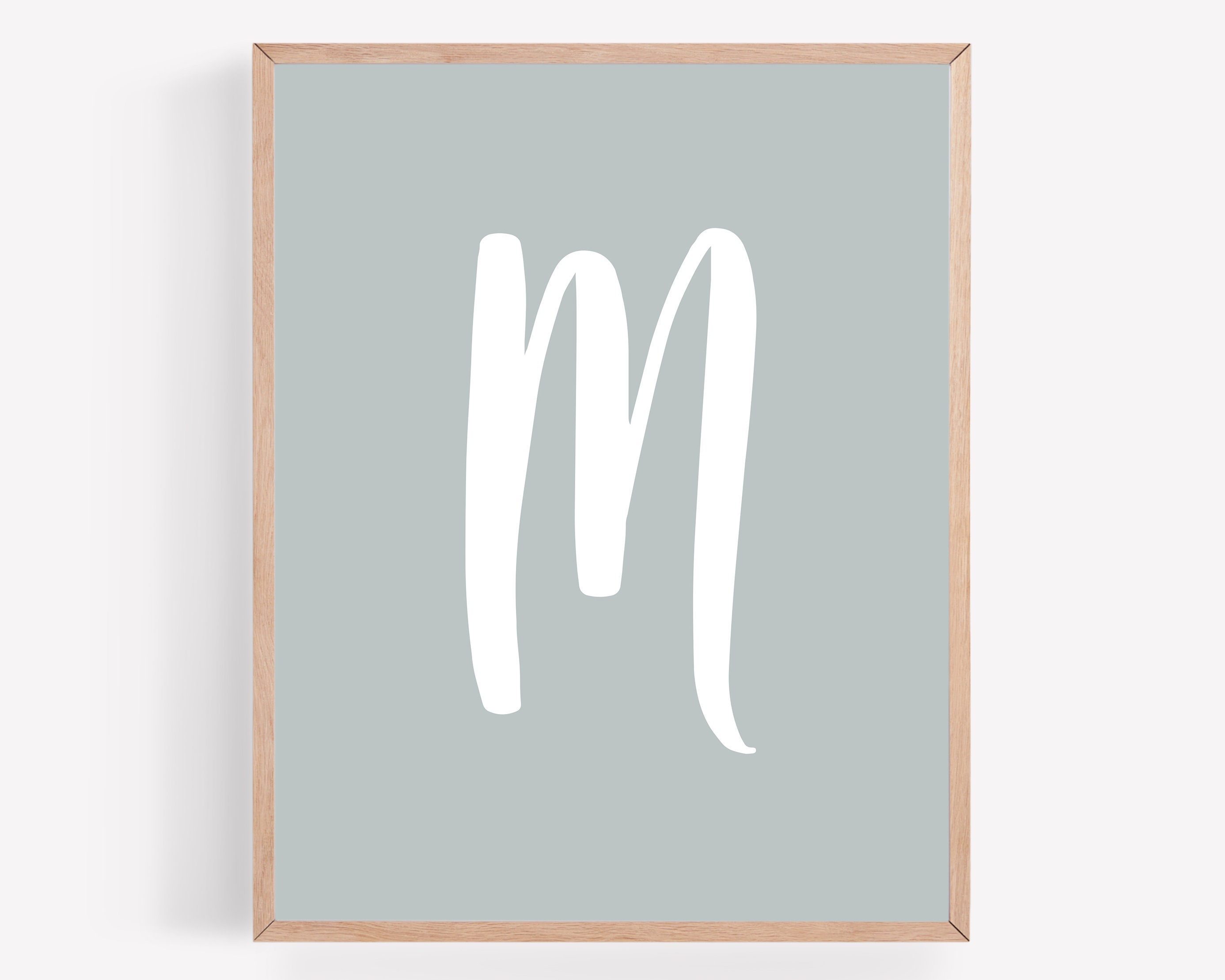Initial M Printable Monogram M Printable Letter M Print - Etsy