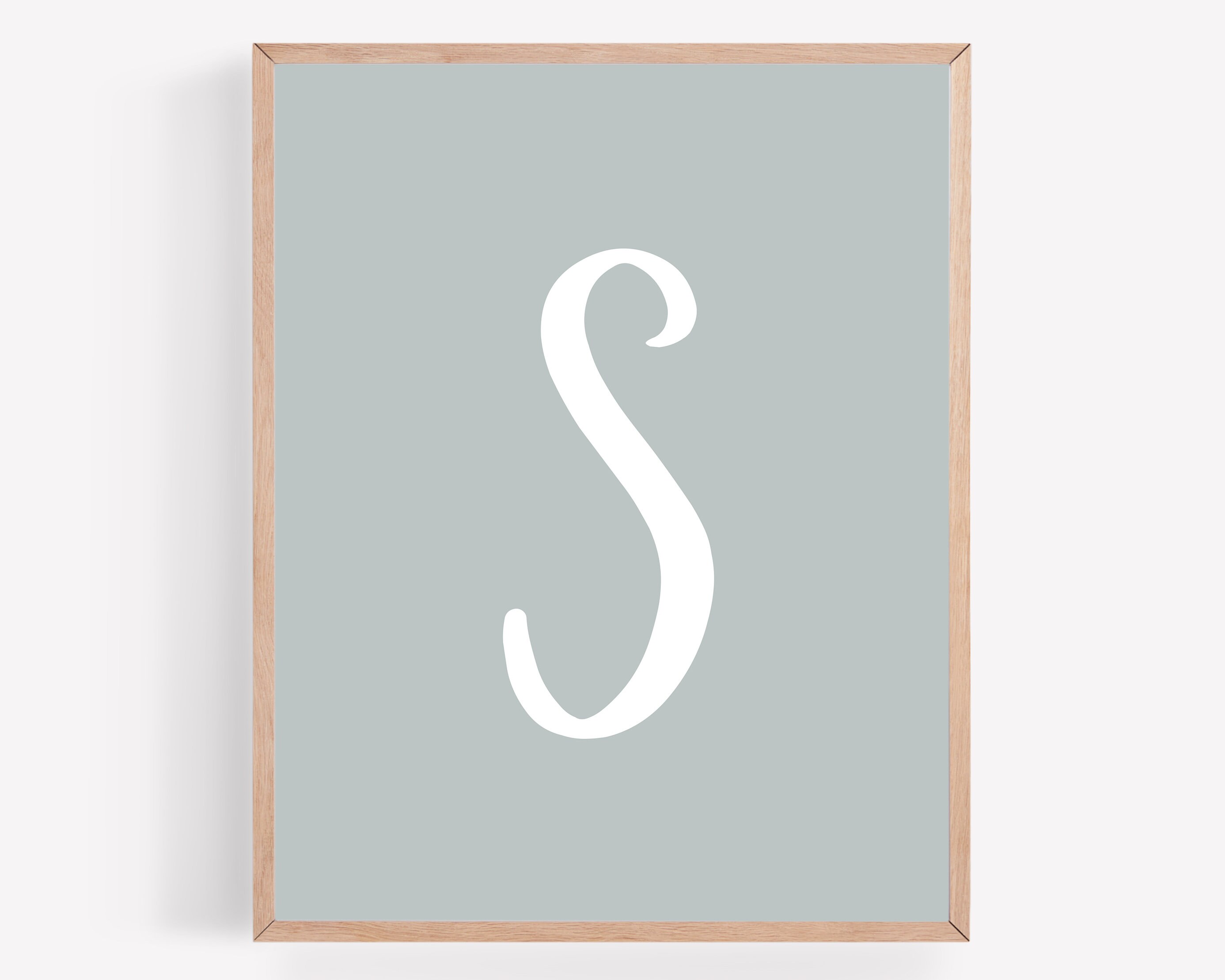 Initial S Printable Monogram S Printable Letter S Print - Etsy