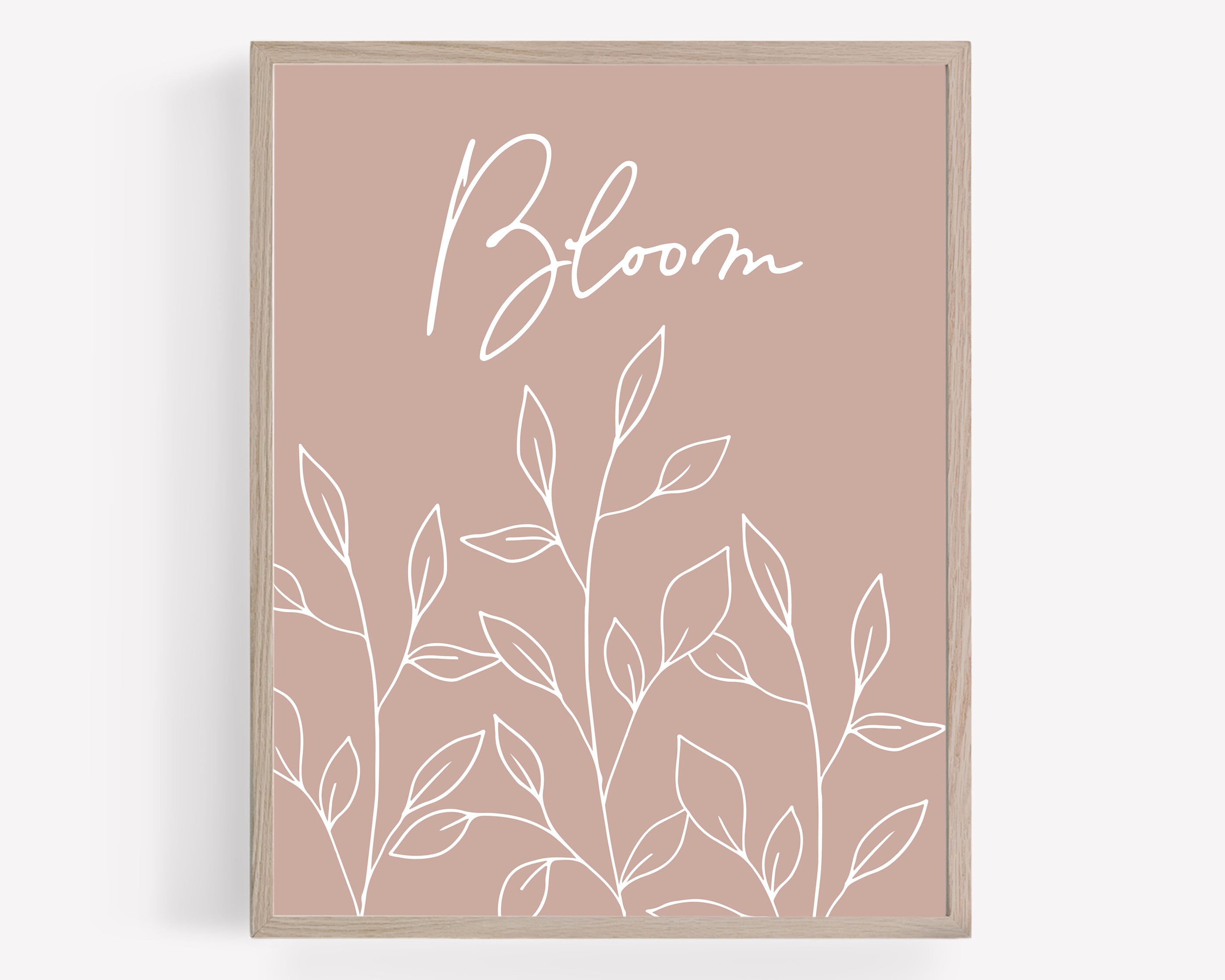 Bloom Printable, Botanical Print, Plant Printable, DIY Wall Art, Spring ...