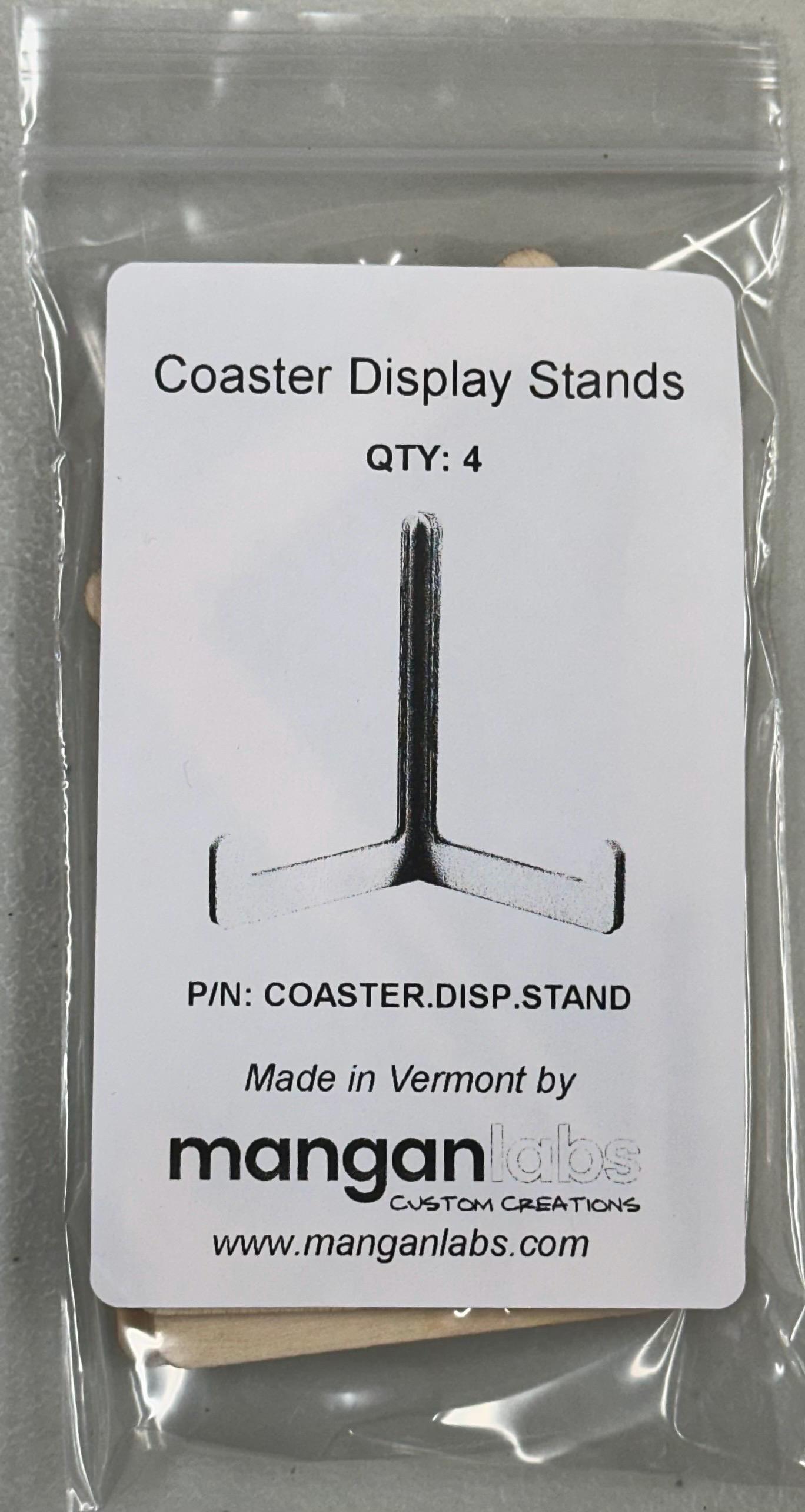 Coaster Display Stands (wooden - Set of 4) - Etsy