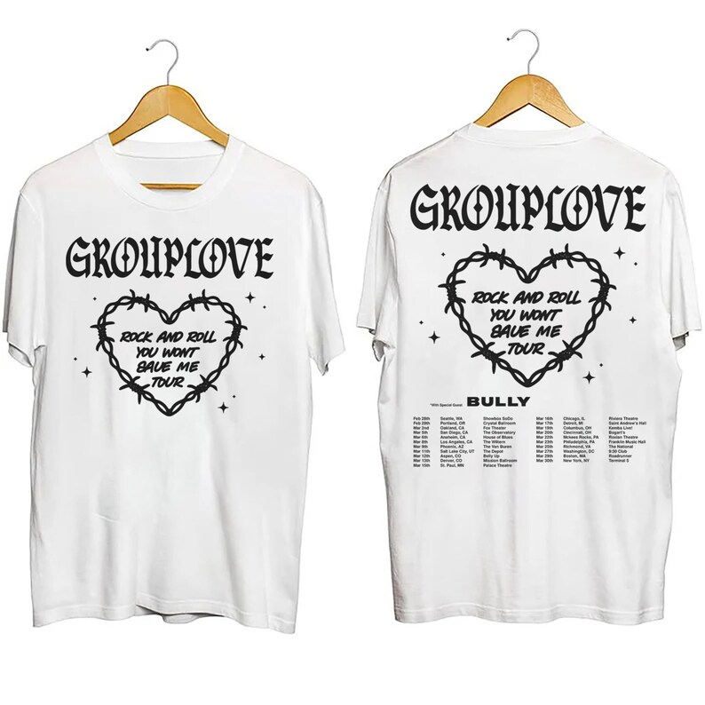 Grouplove and Bully 2024 Rock and Roll You Wont Save Me Tour - Etsy