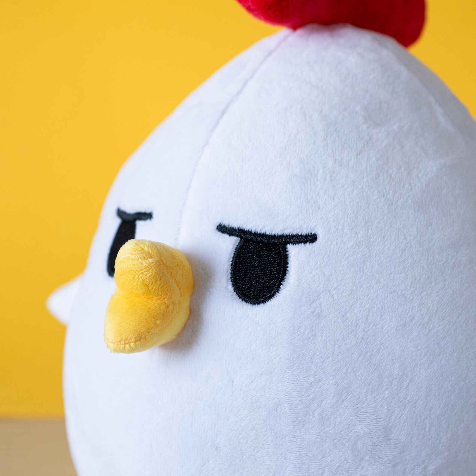 Grumpy Chicken Plush: Original Character Stuffed Animal - Etsy