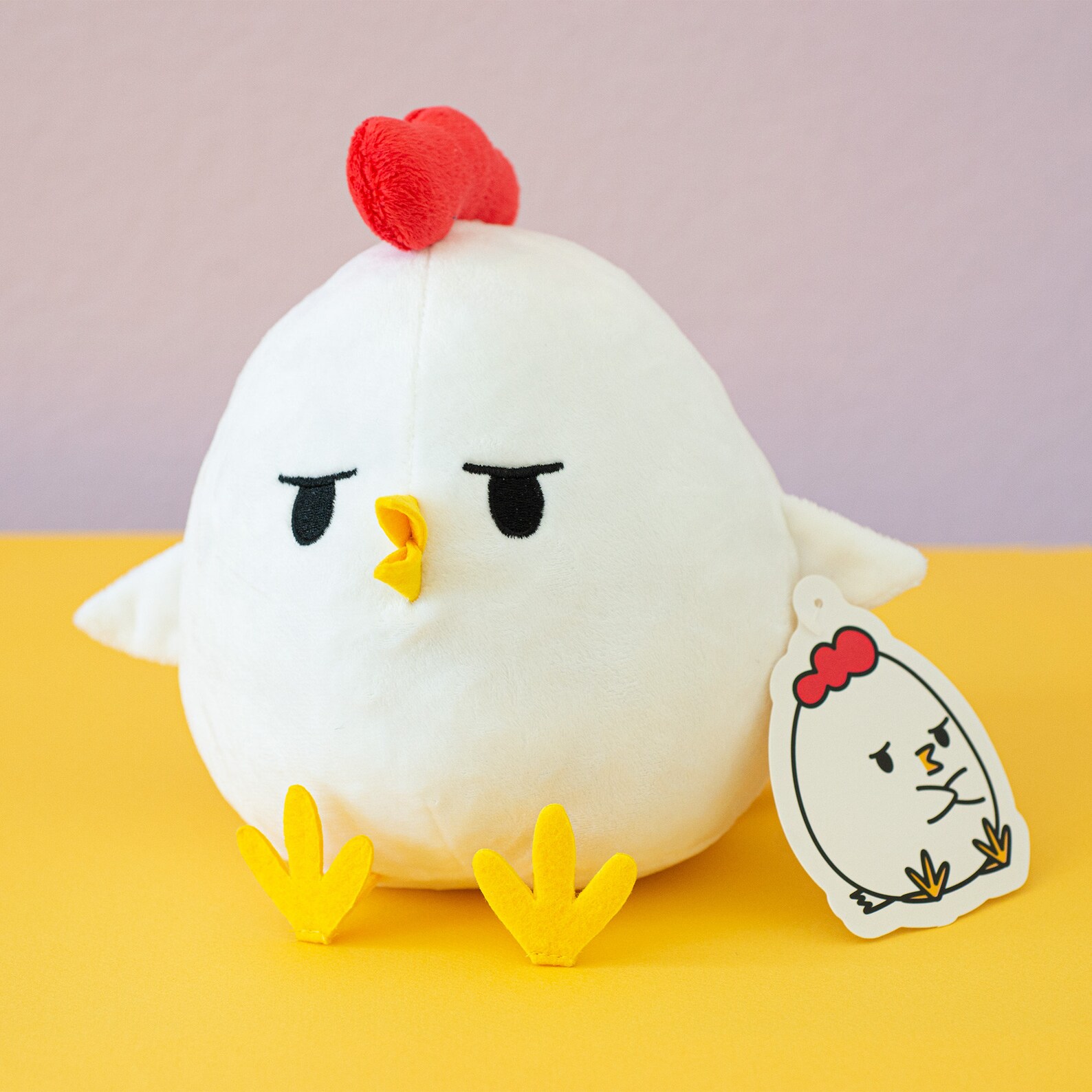 Grumpy Chicken Plushie Chicken Plush Chicken Stuffed Animal - Etsy