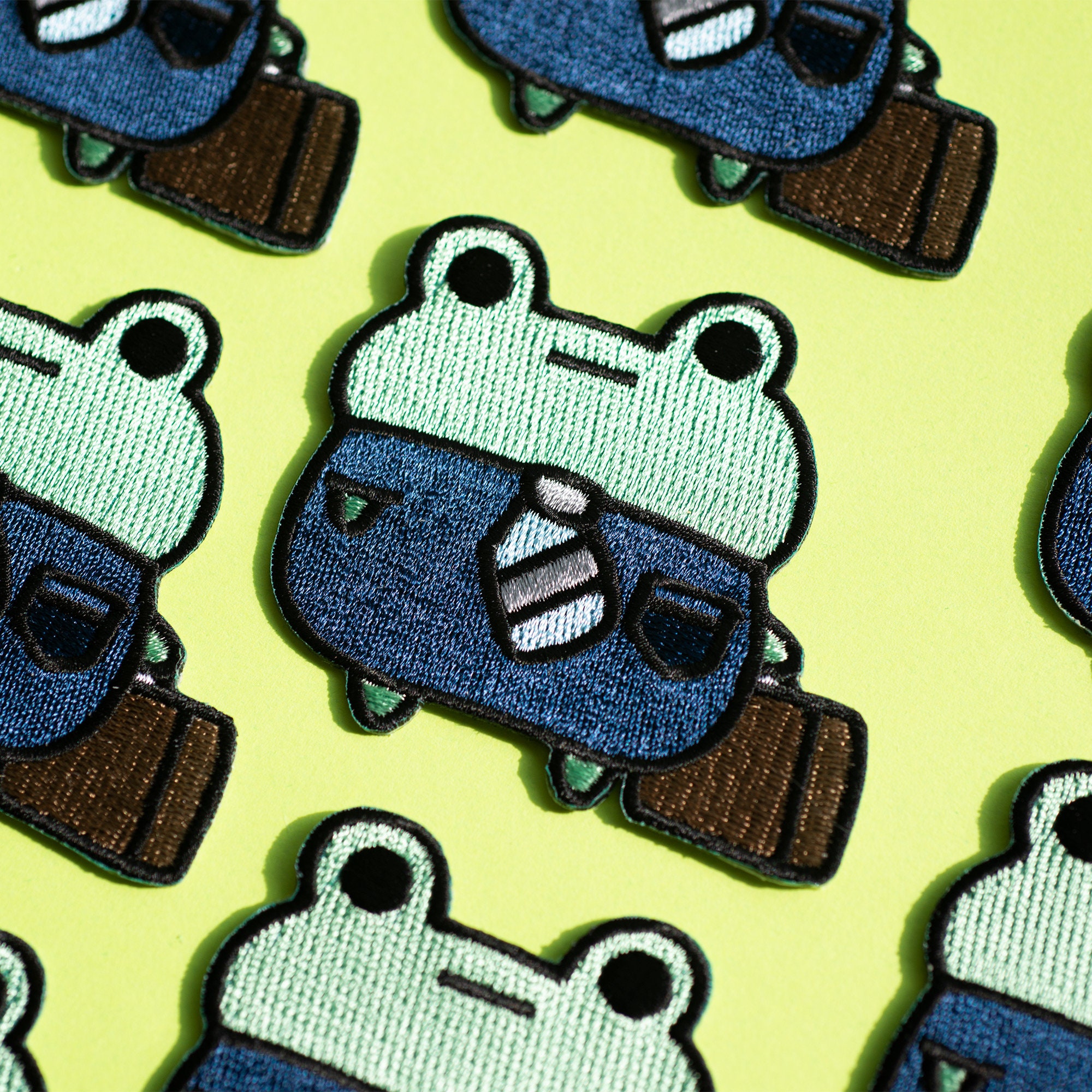 Bizness Frog Iron on Patch, Cute Frog Iron on Patch - Etsy