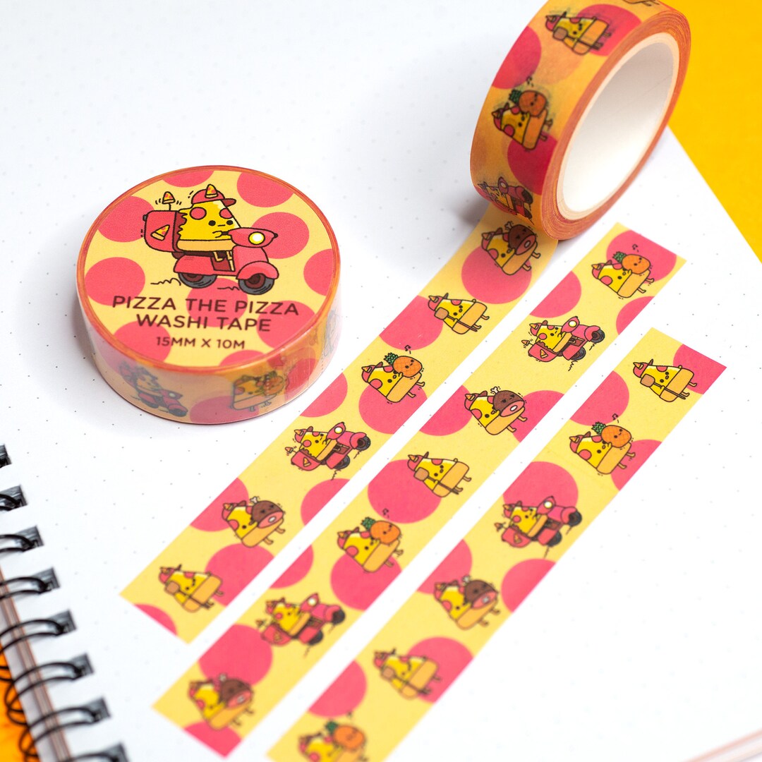 Pizza Washi Tape, Cute Food Stationery Tape, Kawaii Food Washi Tape ...