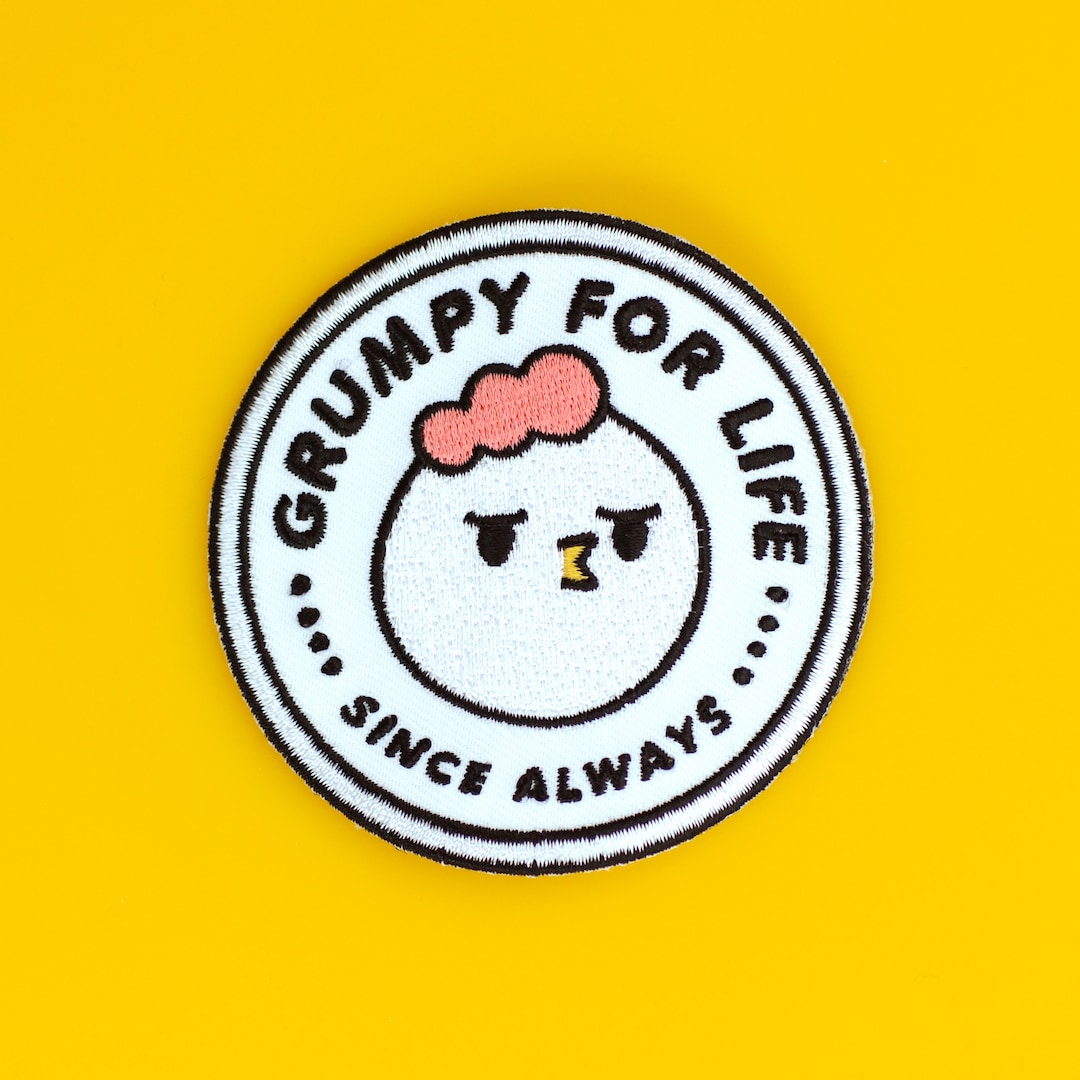 Iron-on Patch - Grumpy Chicken Club - Etsy