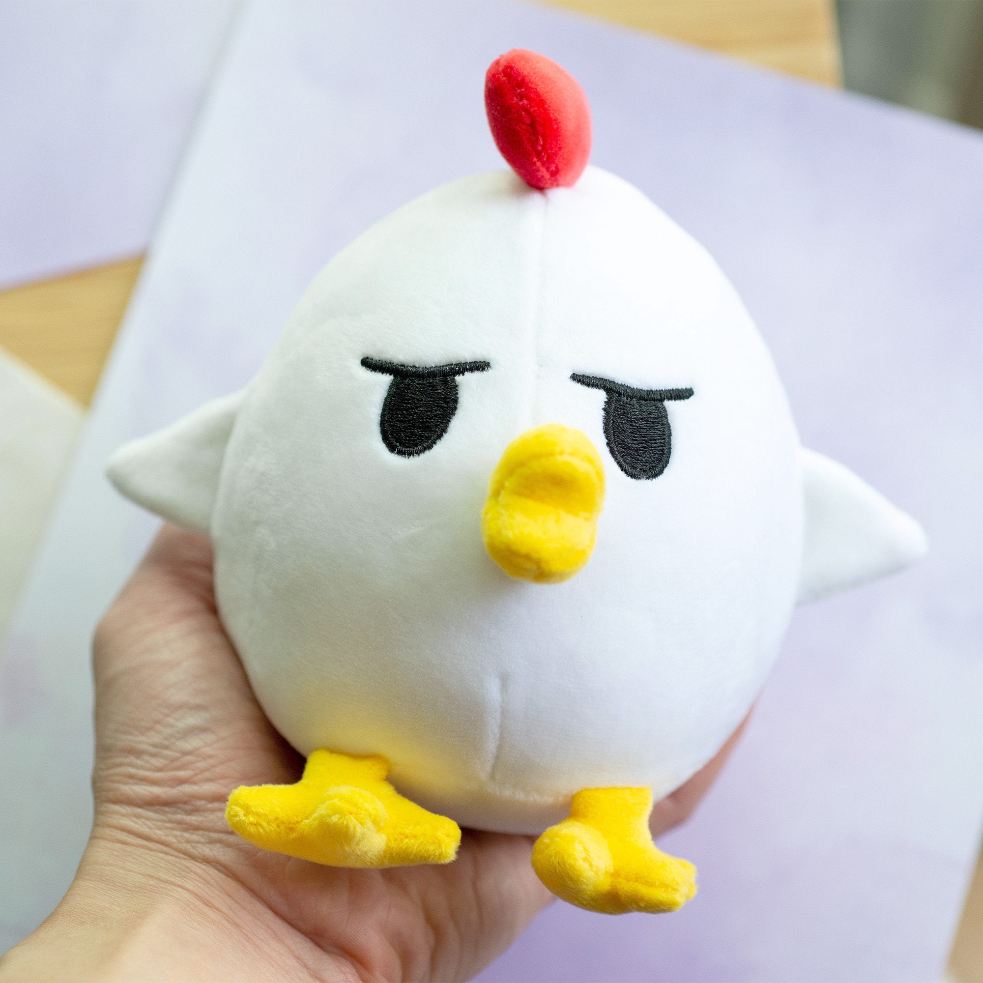 Small Grumpy Chicken Plush Toy Chicken Plushie Stuffed - Etsy