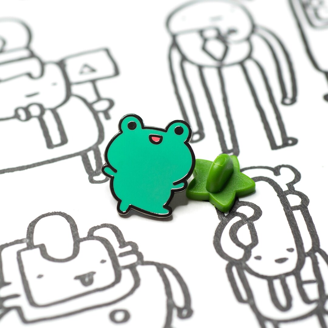 Cute Dancing Frog Enamel Pin, Froggy Pin, Cute Frog Pin, Adorable Frog ...