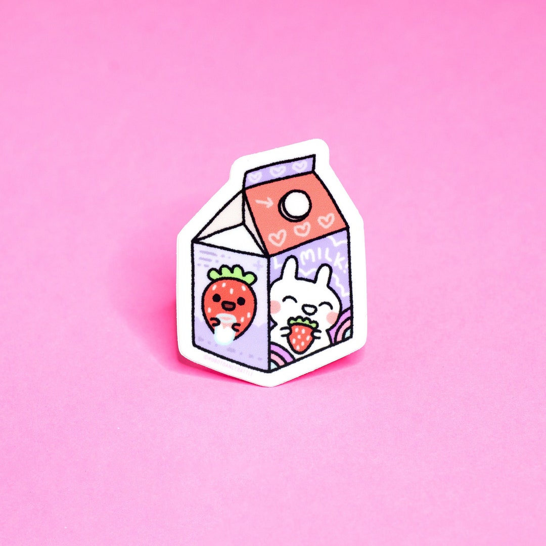 Vinyl Sticker - Bunny Milk - Etsy