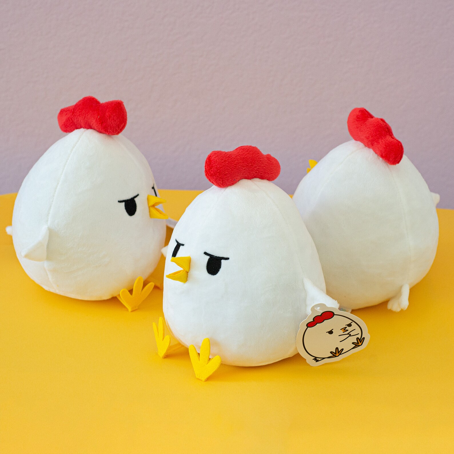 Grumpy Chicken Plushie Chicken Plush Chicken Stuffed Animal - Etsy