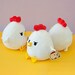 Grumpy Chicken Plushie, Chicken Plush, Chicken Stuffed Animal, Chicken ...