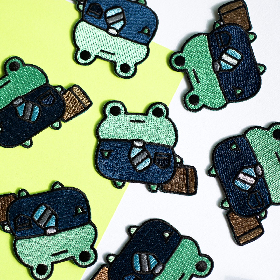 Iron on Patch Bizness Frog Frog Patch - Etsy