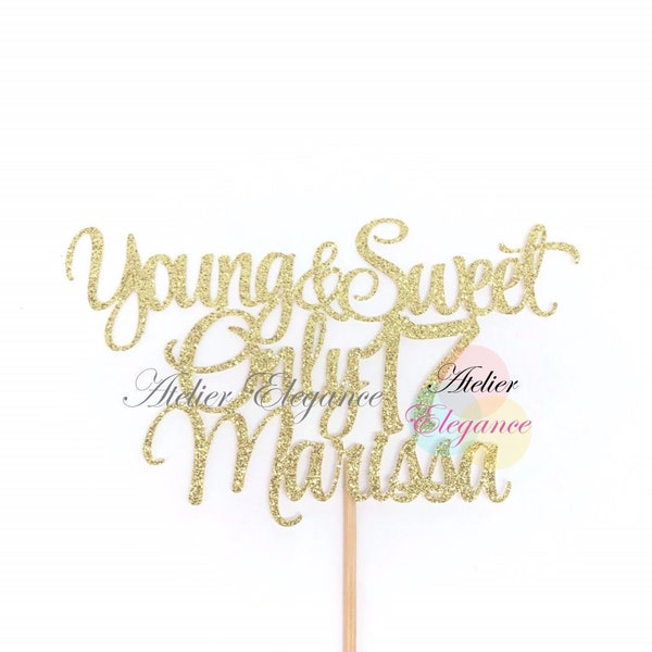 Young and Sweet 17 Cake - Etsy