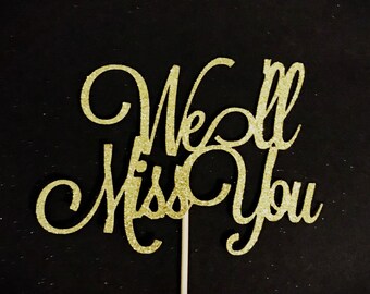 Goodbye cake topper | Etsy