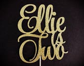 Personalized Two Cake Topper Second Birthday Cake Topper Two | Etsy