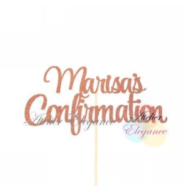 Confirmation Cake Topper - Etsy